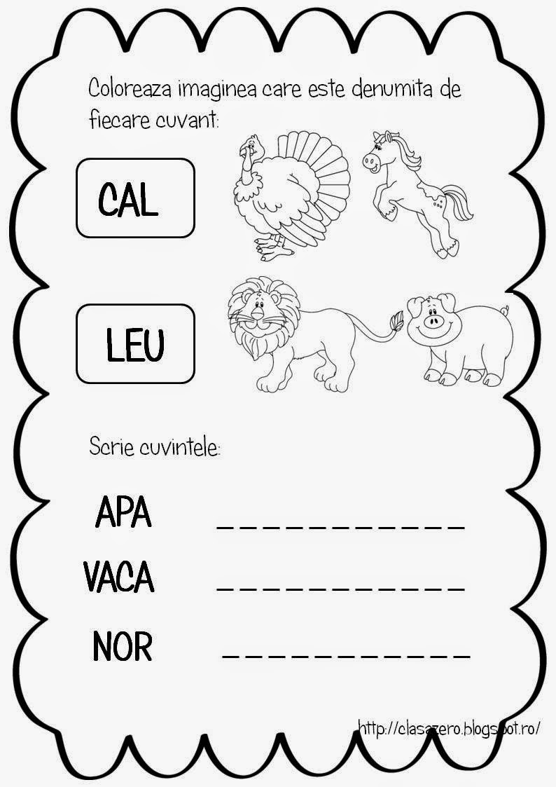 Clasa pregatitoare: Fisa recapitulare clasa pregatitoare