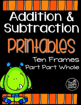 Addition and Subtraction {Fall, Pumpkins, Halloween} | TheHappyTeacher