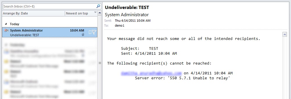 IT Dreaming: FIXED: Outlook POP3 Server error: '550 5.7.1 Unable to relay' IT Dreaming: FIXED: Outlook POP3 Server error: '550 5.7.1 Unable to relay'