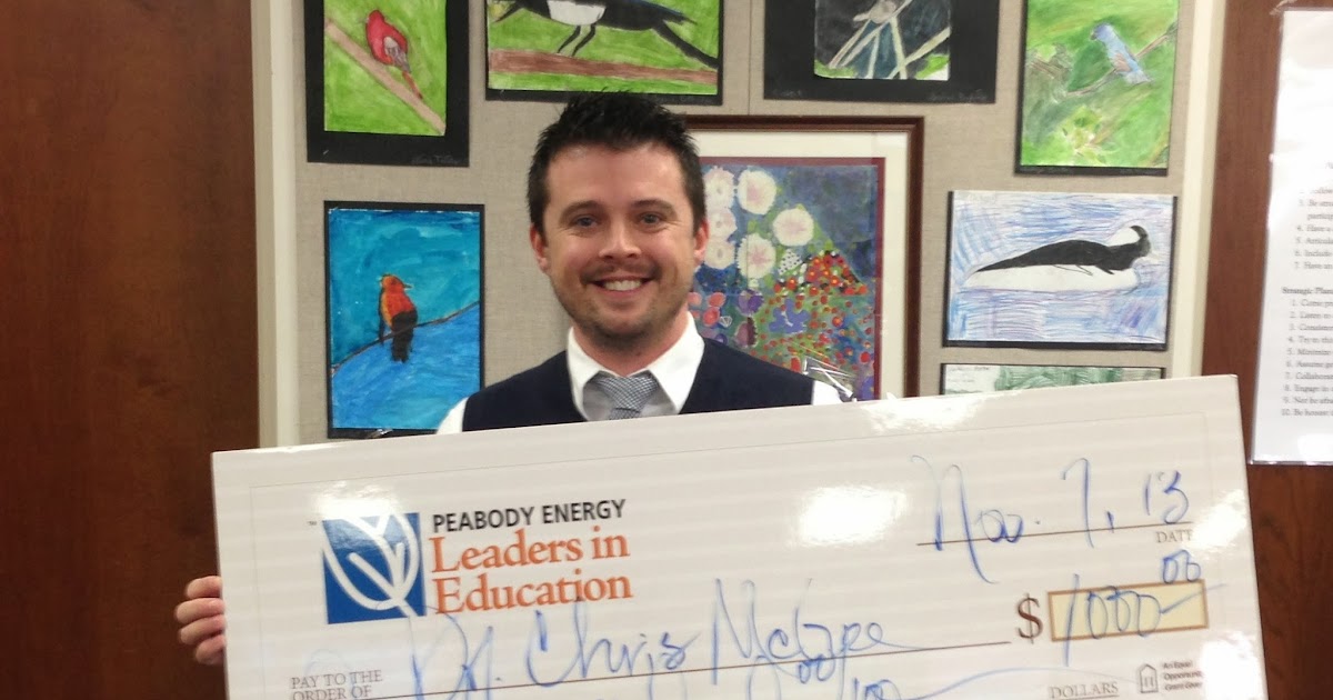 Dr. Chris McGee: Updated Award/Honors: Peabody Energy Leader in Education