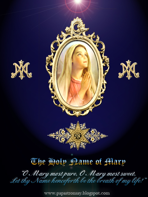 Transalpine Redemptorists at home: Feast of the Holy Name of Mary