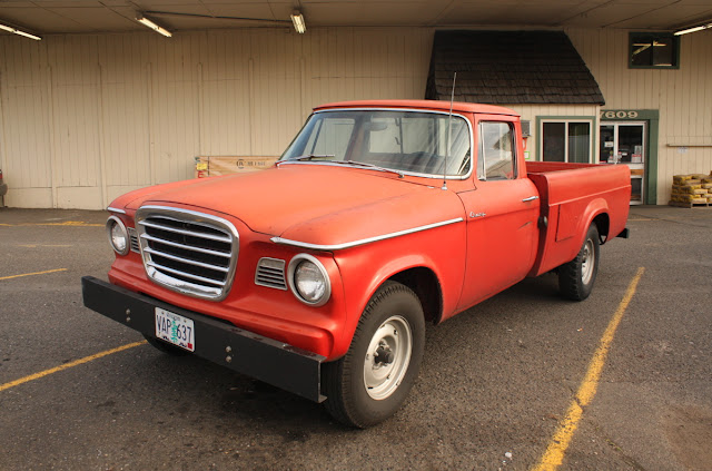 OLD PARKED CARS.: Lark-based Pickup: 1962 Studebaker Champ.