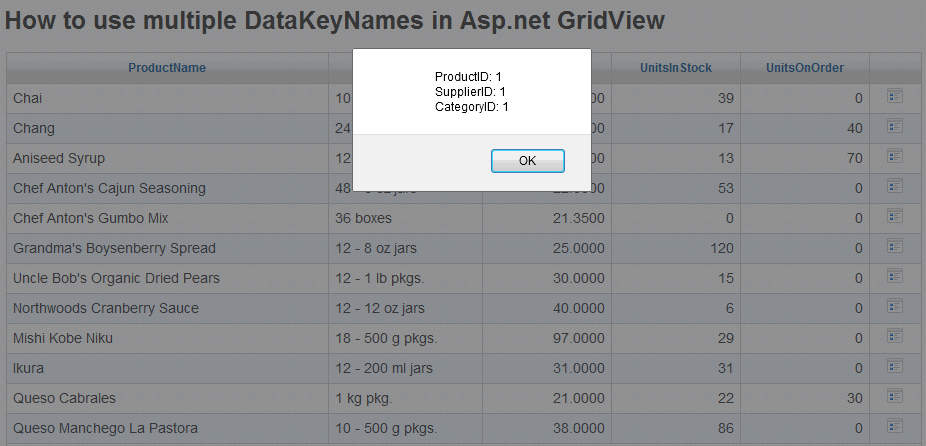 Sử dụng nhiều DataKeys trong ASP.Net GridView - lập trình đốt nét Sử dụng nhiều DataKeys trong ASP.Net GridView - lập trình đốt nét