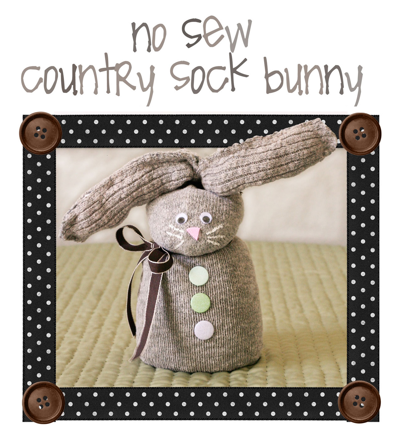 KATE MACY No Sew Sock Bunny kate-macy-no-sew-sock-bunny