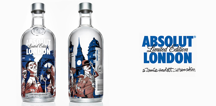 Absolut London por Jamie Hewlett - Publicity 21