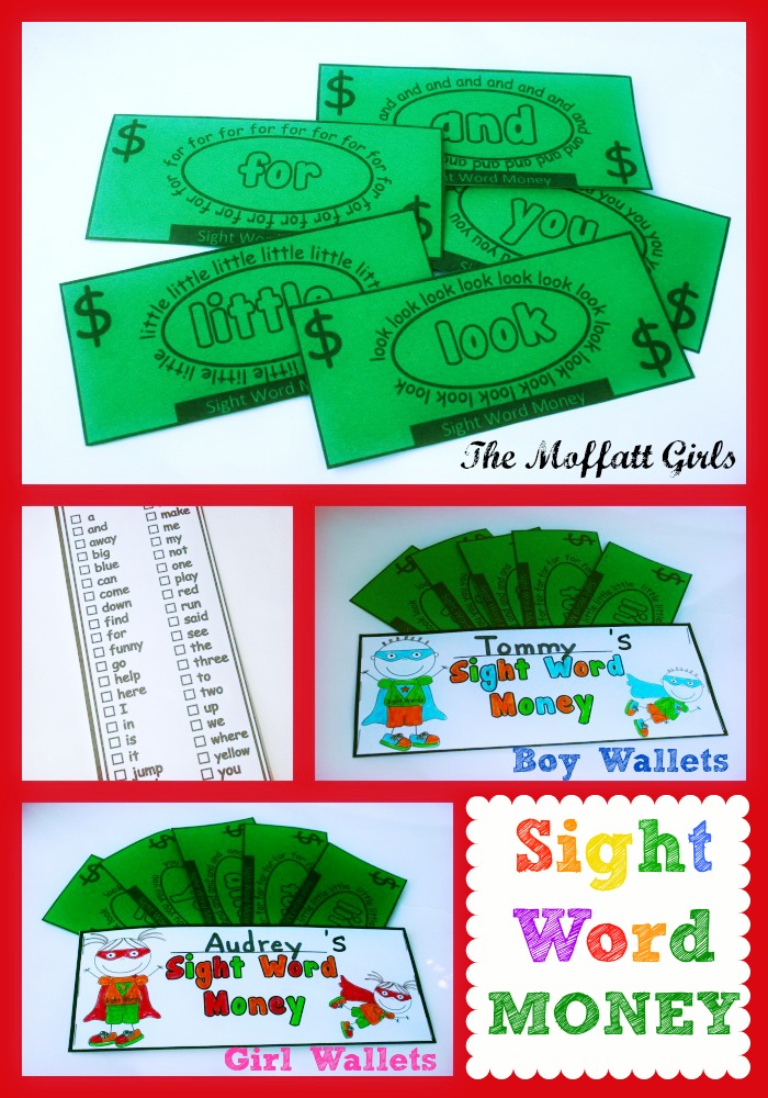 Sight Word Money (2nd Grade) and My Thoughts on Sight Words