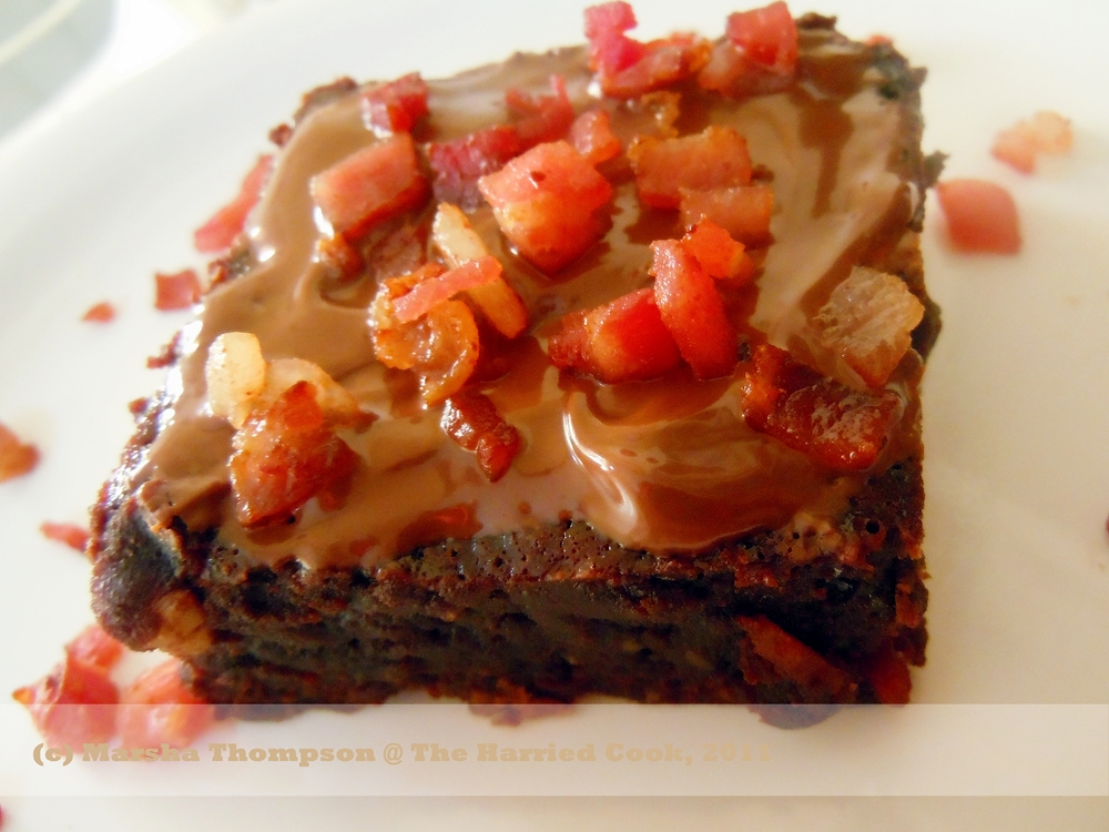 The Harried Cook: Fudgy Bacon Brownies w/ Nutella The Harried Cook: Fudgy Bacon Brownies w/ Nutella