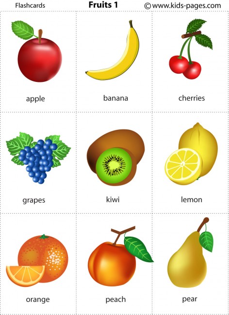 Aprende Ingles Kids: FRUTAS FRUITS ESP ING