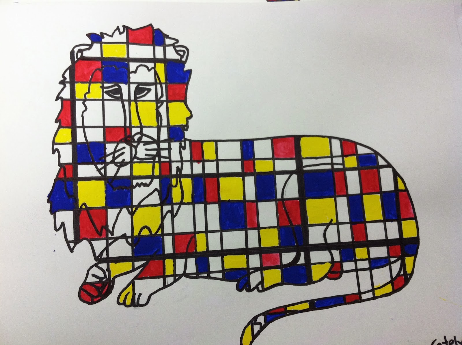 Mrs. Wille's Art Room: Mondrian inspired animal paintings Mrs. Wille's Art Room: Mondrian inspired animal paintings