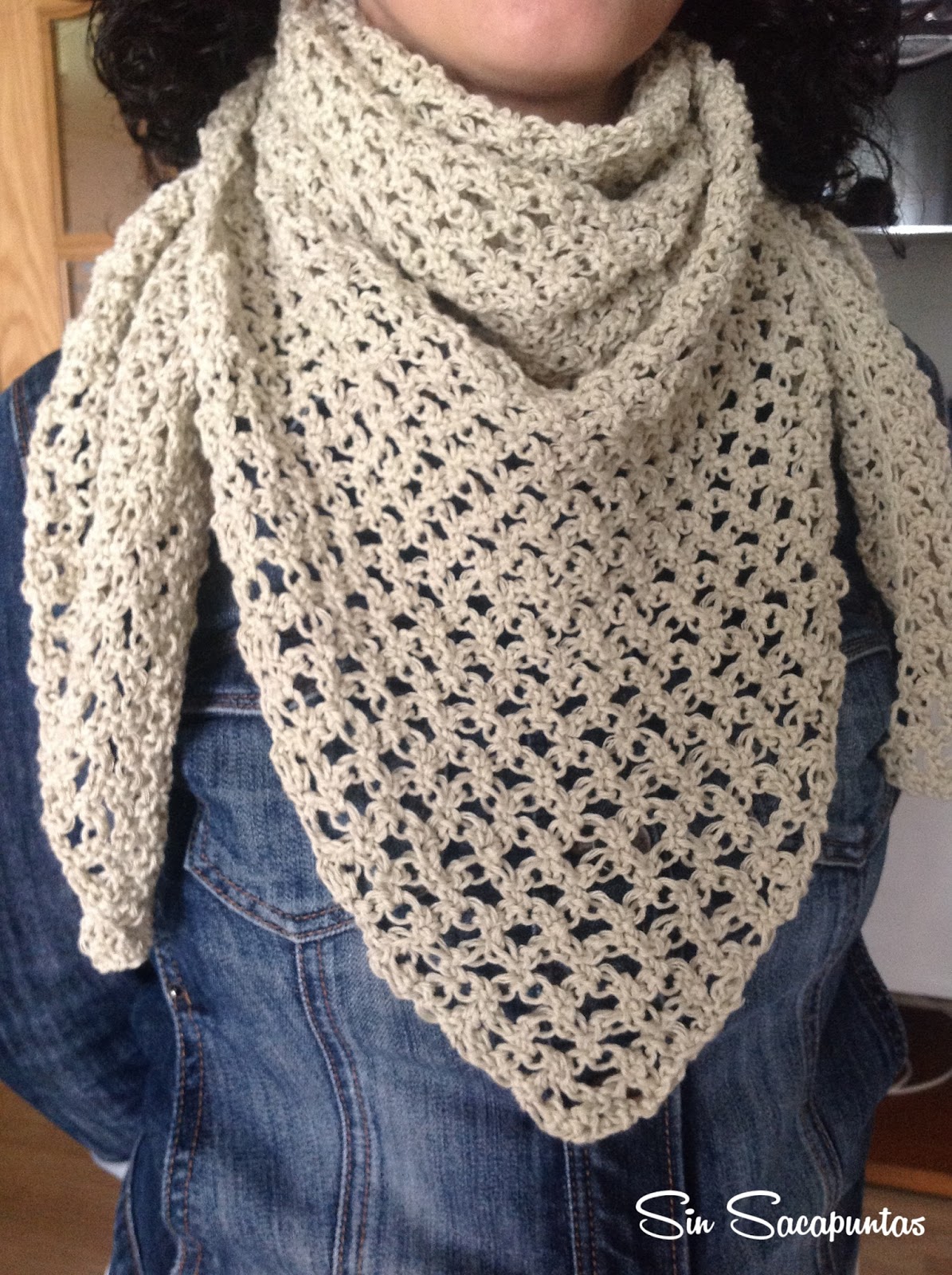 Como tejer un chal - Imagui