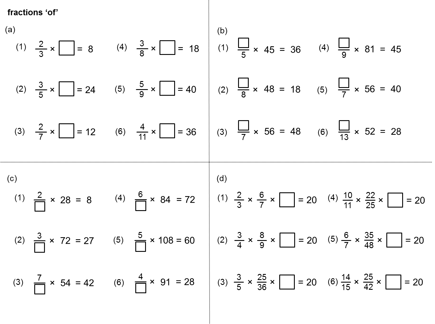 MEDIAN Don Steward mathematics teaching: fractions 'of' MEDIAN Don Steward mathematics teaching: fractions 'of'