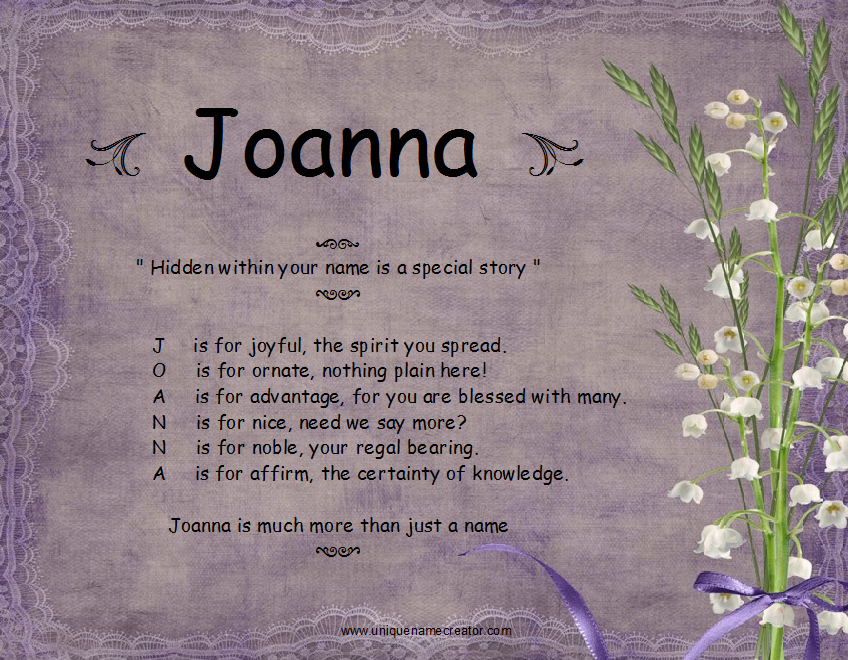 Joanna Unique Name Creator joanna-unique-name-creator