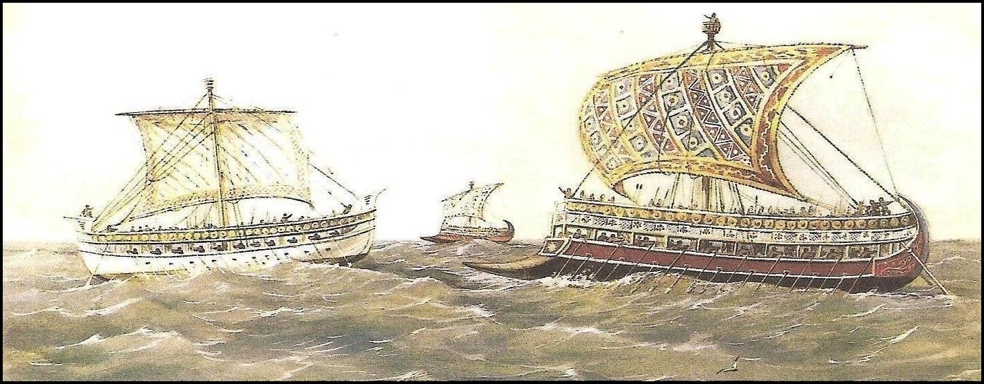 Historia de la navegación: Las culturas del Egeo y la expansión fenicia