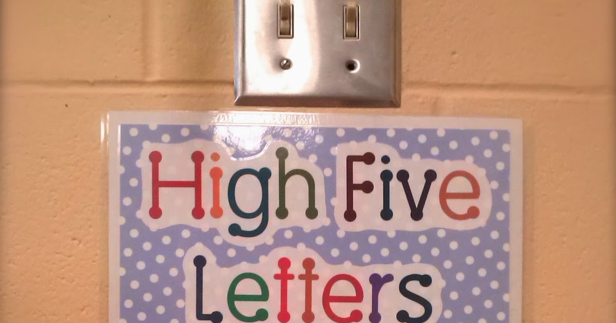 Mrs. Schenk's JK Adventures: High Five Letters and Nursery Rhymes
