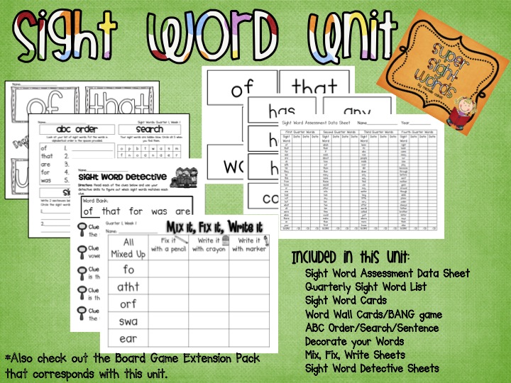 It's POSTED! SUPER SIGHT WORDS! - Fabulous In First