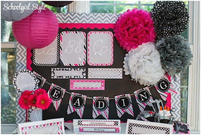 Hot Pink, Black, and Gray Classroom Couture Giveaway!