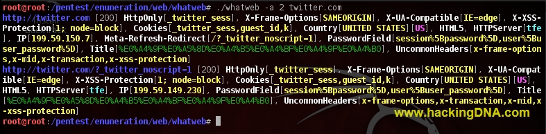 HackingDNA: whatweb on backtrack 5