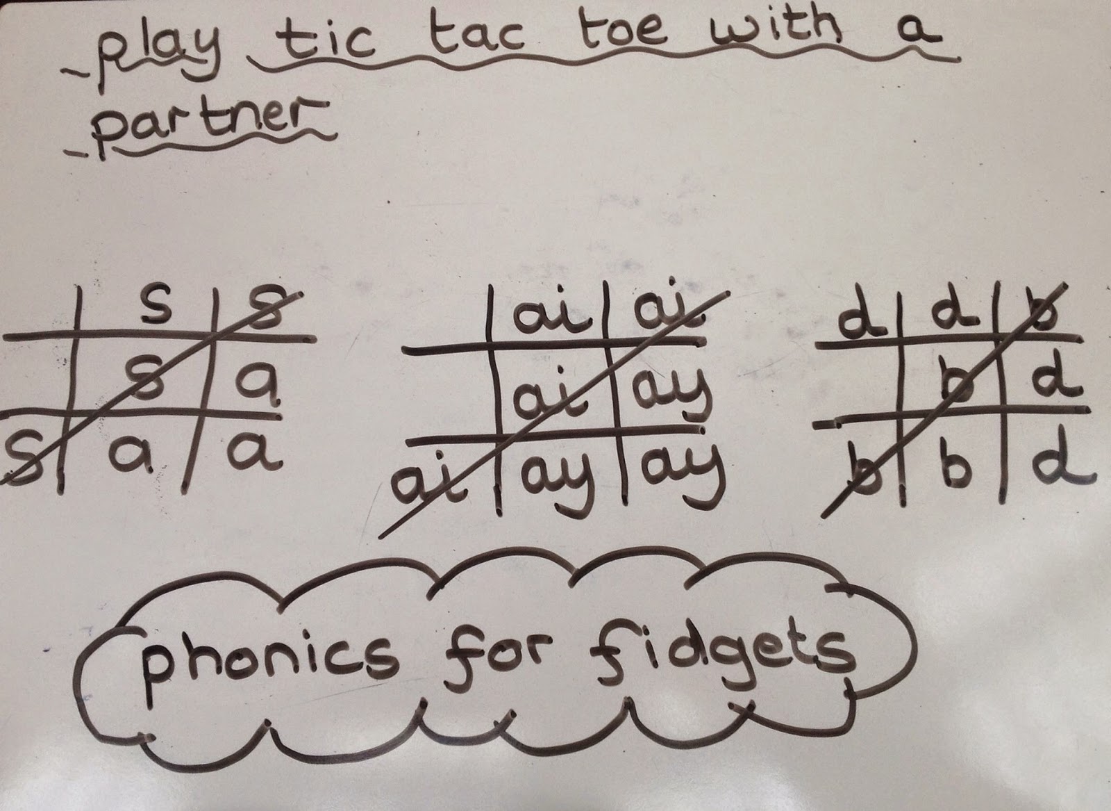 Phonics for Fidgets with Felix: Tic Tac Toe