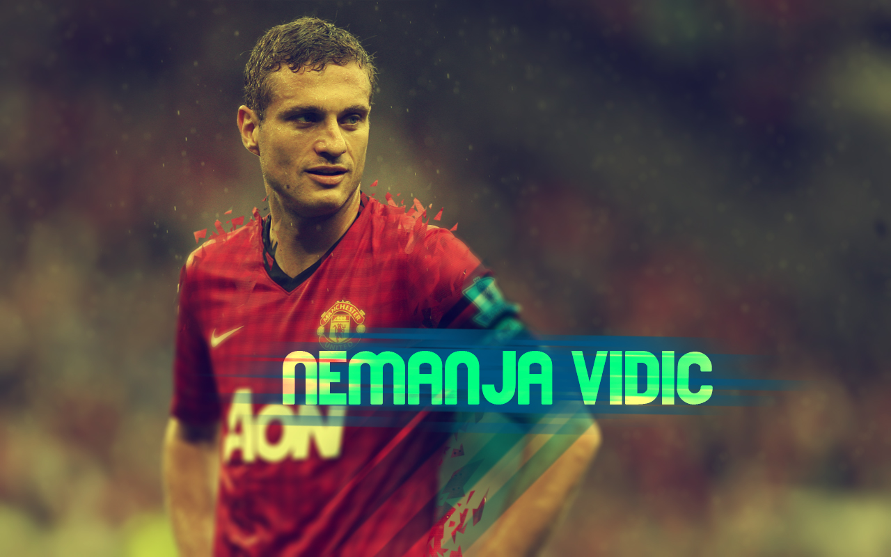 Football Wallpapers: Nemanja Vidic - Manchester United Football Wallpapers: Nemanja Vidic - Manchester United