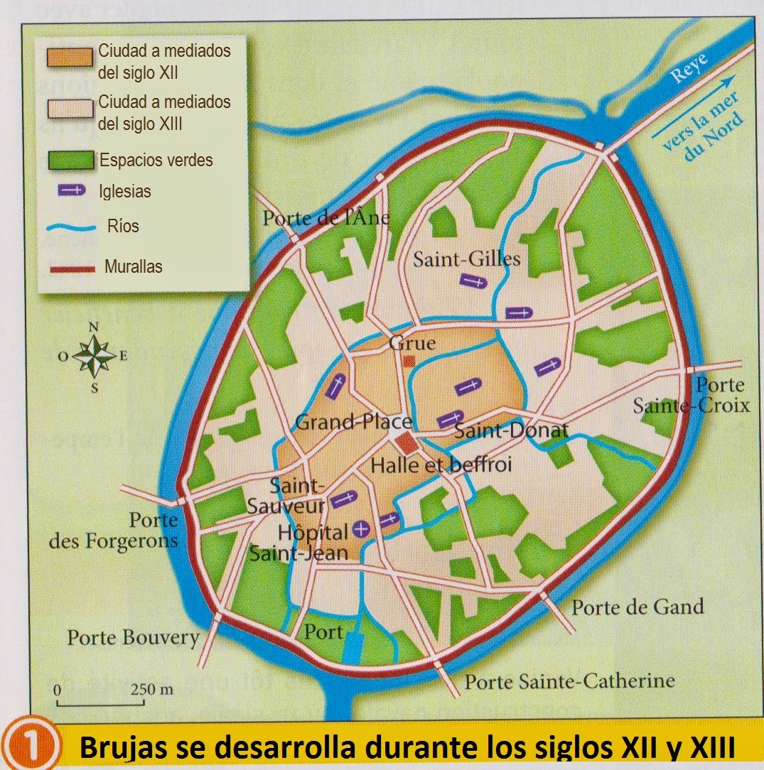 LA GEOGRAFÍA E HISTORIA DE 5ÈME EN LA SECCIÓN: BRUJAS, UNA GRAN CIUDAD COMERCIAL DEL NORTE DE ...