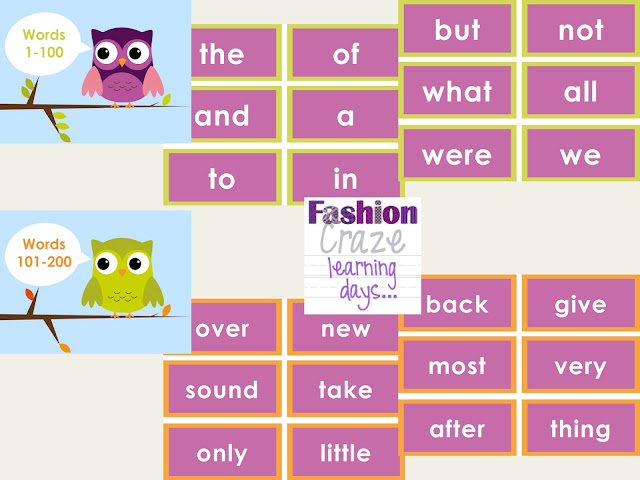 Sight Word Wall Featuring First 500 Words Fashion Craze Learning Days sight-word-wall-featuring-first-500-words-fashion-craze-learning-days