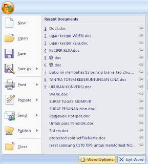 TutorialOffice: Rubah Setting default Ms. Word 2007 agar menyimpan dalam format Ms. Word 2003