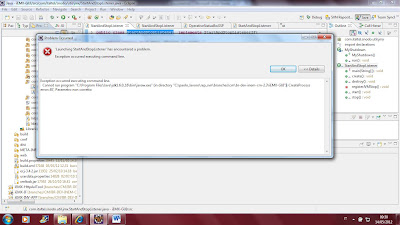 my tech blog: Eclipse projects Cannot run program error=87