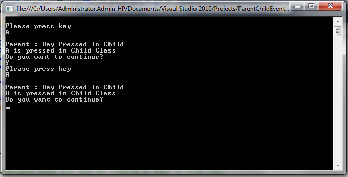 Hub of Computer Tricks and Programming: C# Sending Information / data from Child to Parent class ...