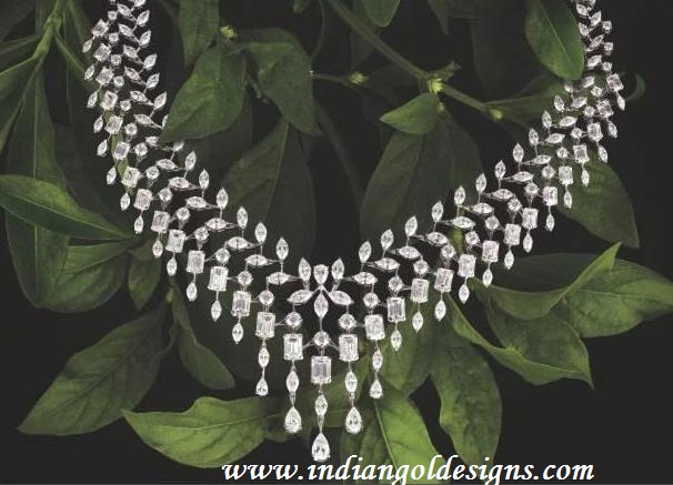 Gold And Diamond Jewellery Designs Tanishq Designer White Gold Diamond Necklace gold-and-diamond-jewellery-designs-tanishq-designer-white-gold-diamond-necklace