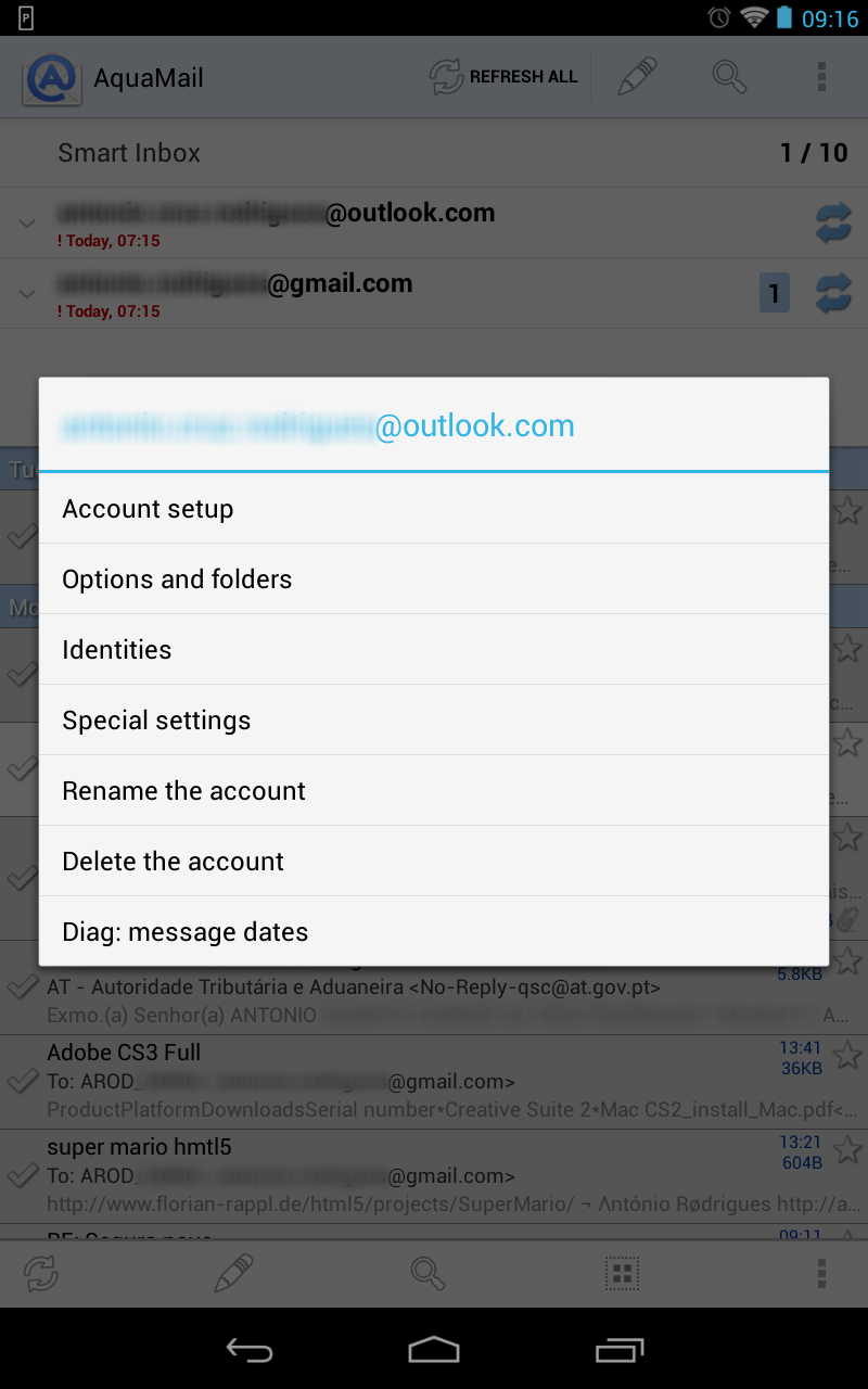 AquaMail ~ Apps do Android