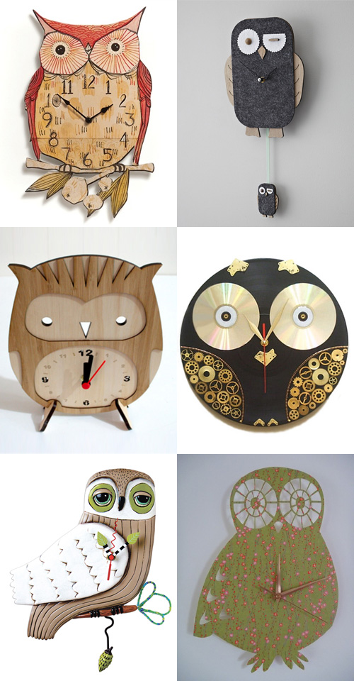 My Owl Barn: Owl Clocks Round-Up