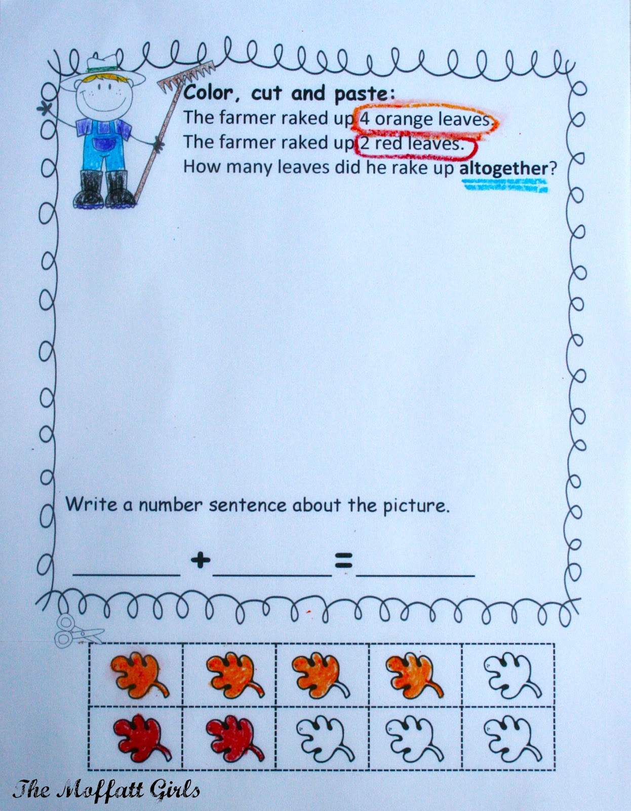Fall Math Word Problems! fall-math-word-problems