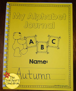 Alphabet and Vocabulary Journals - Teacher by the Beach