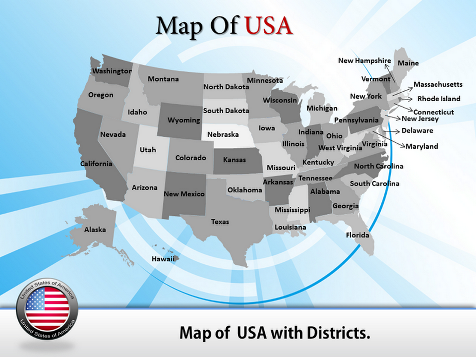 Interactive Usa Map For Powerpoint - Map