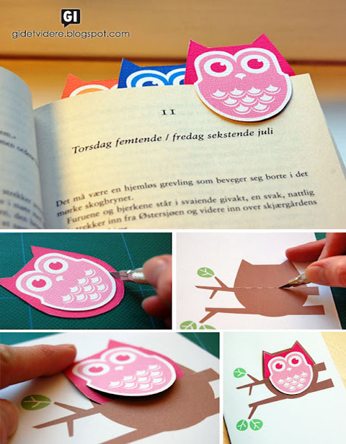 My Owl Barn: Freebie: Owl Bookmark and Card
