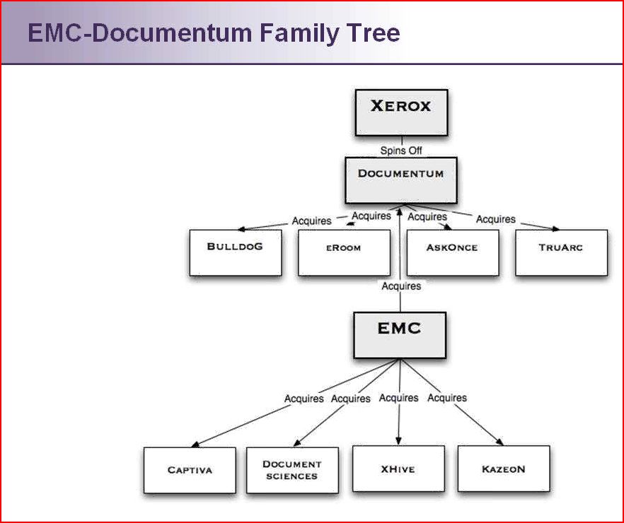 Technical Insights: EMC Documentum Family Tree