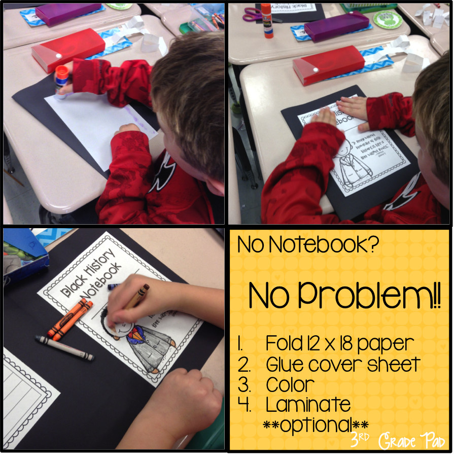 Trade & Grade: Black History Month Interactive Notebook - 3rd Grade Pad