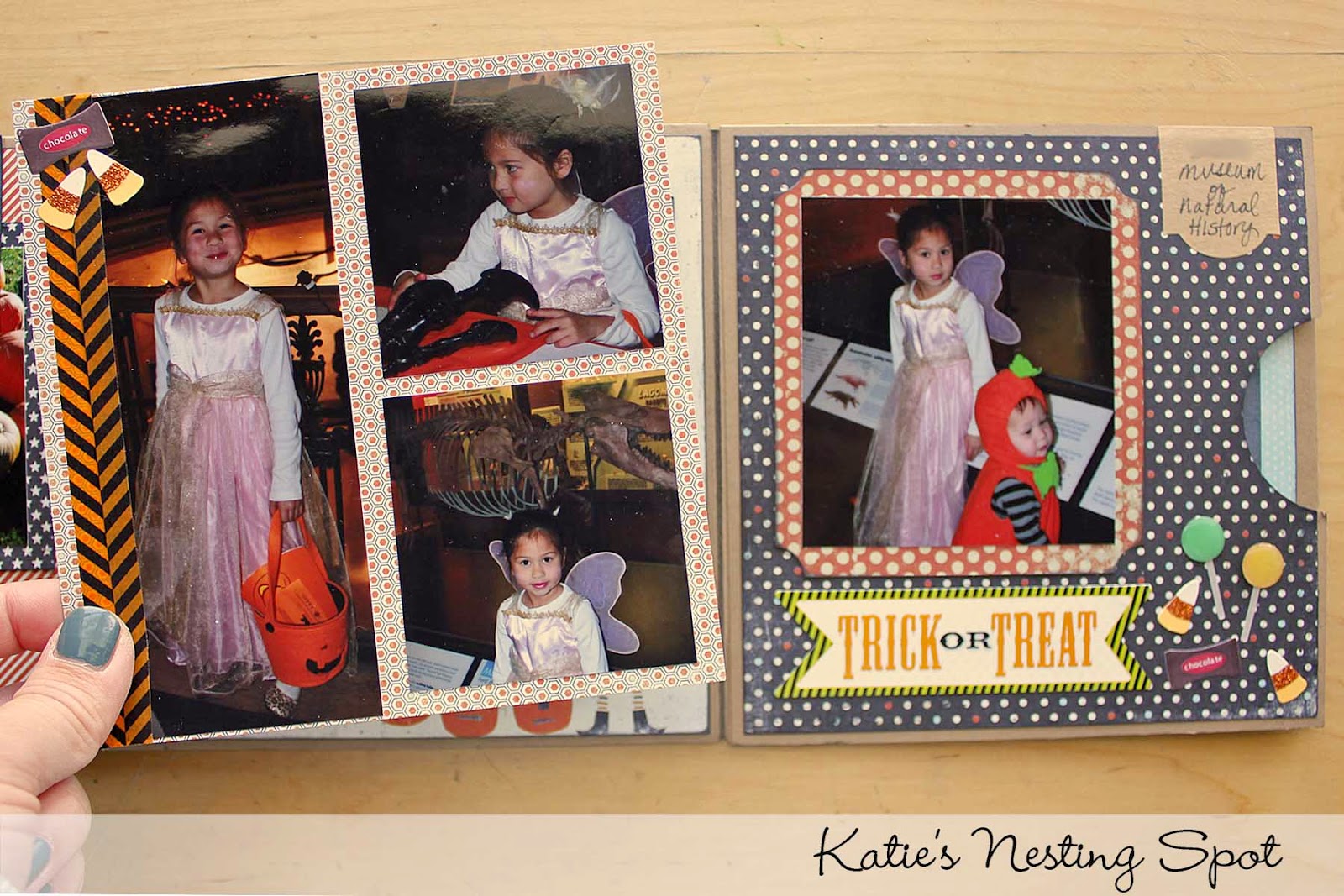 Katie's Nesting Spot: Handmade 3 Pocket Mini Book: October 2012