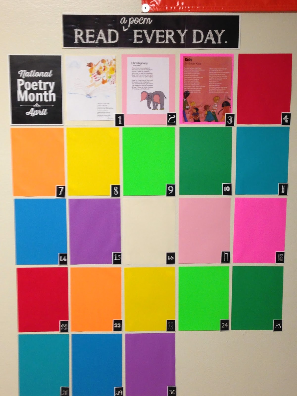 Smithville Elementary Library: April is National Poetry Month!