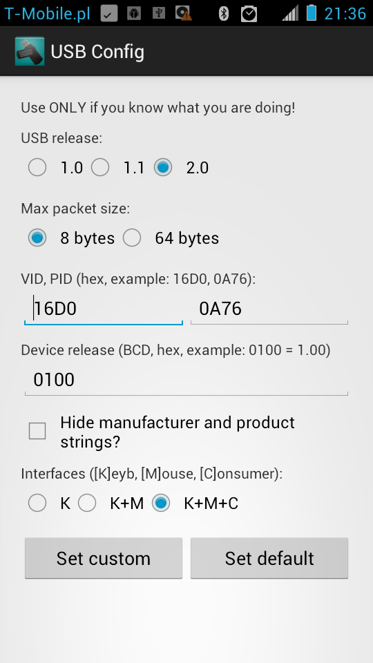 InputStick: InputStickUtility 1.20