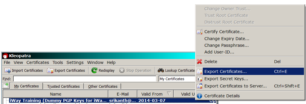 iWay Service Manager: How-To: Use iSM to implement PGP Crypto Functionalities