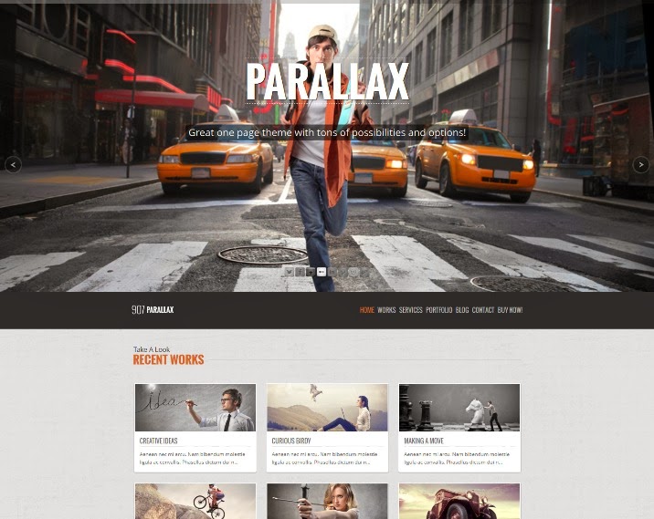 10+ Best Parallax WordPress Themes - Webprecis