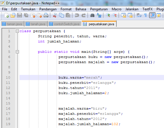 Lilis Suryani: Contoh Membuat Program Perpustakaan Menggunakan Bahasa Java