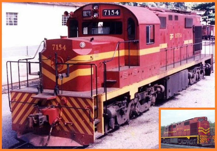 BLOG DATAMARCOS: Locomotiva ALCO RSD-12 da Fase I da RFFSA do Brasil (FERROMARCOS)