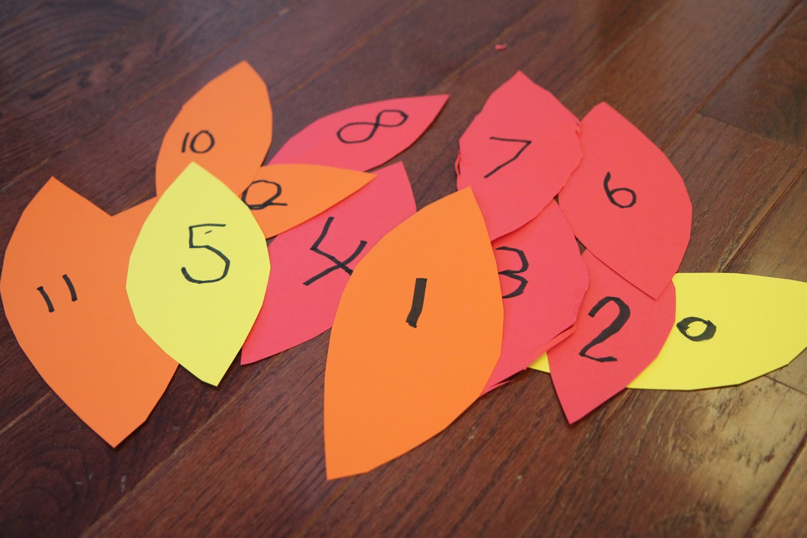 Fall Leaf Number Movement Game | Toddler Approved! | Bloglovin’