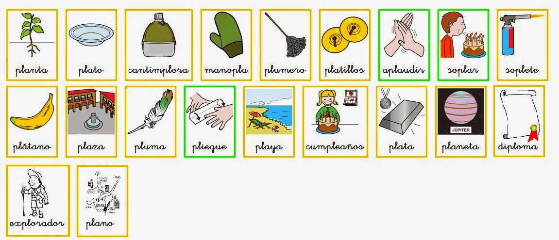 ASXLab - TICs y Recursos Educativos : Palabras Trabadas - cl, cr, dr ...