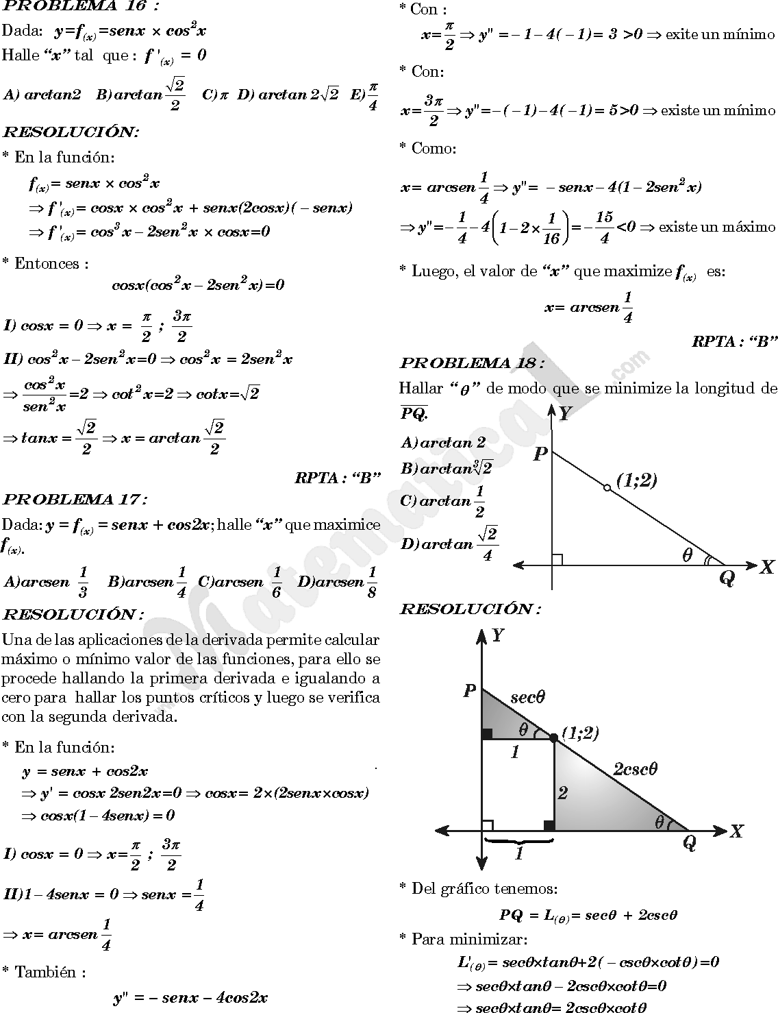 Derivadas De Funciones Trigonometricas Inversas Ejercicios Resueltos ... Derivadas De Funciones Trigonometricas Inversas Ejercicios Resueltos ...