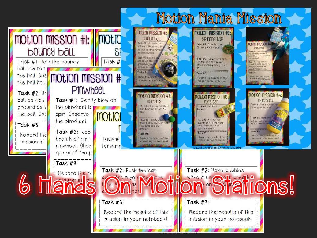 Force & Motion Science Unit for Kids! & Freebie!! - Miss DeCarbo