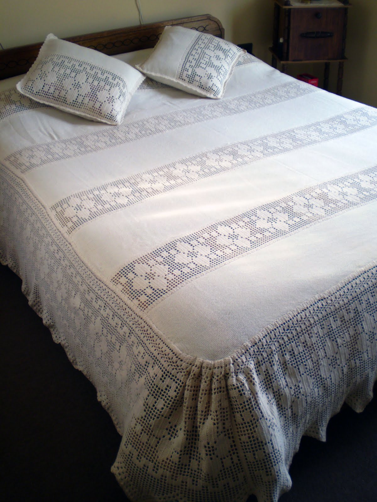 Cubrecama tejido a crochet - Imagui