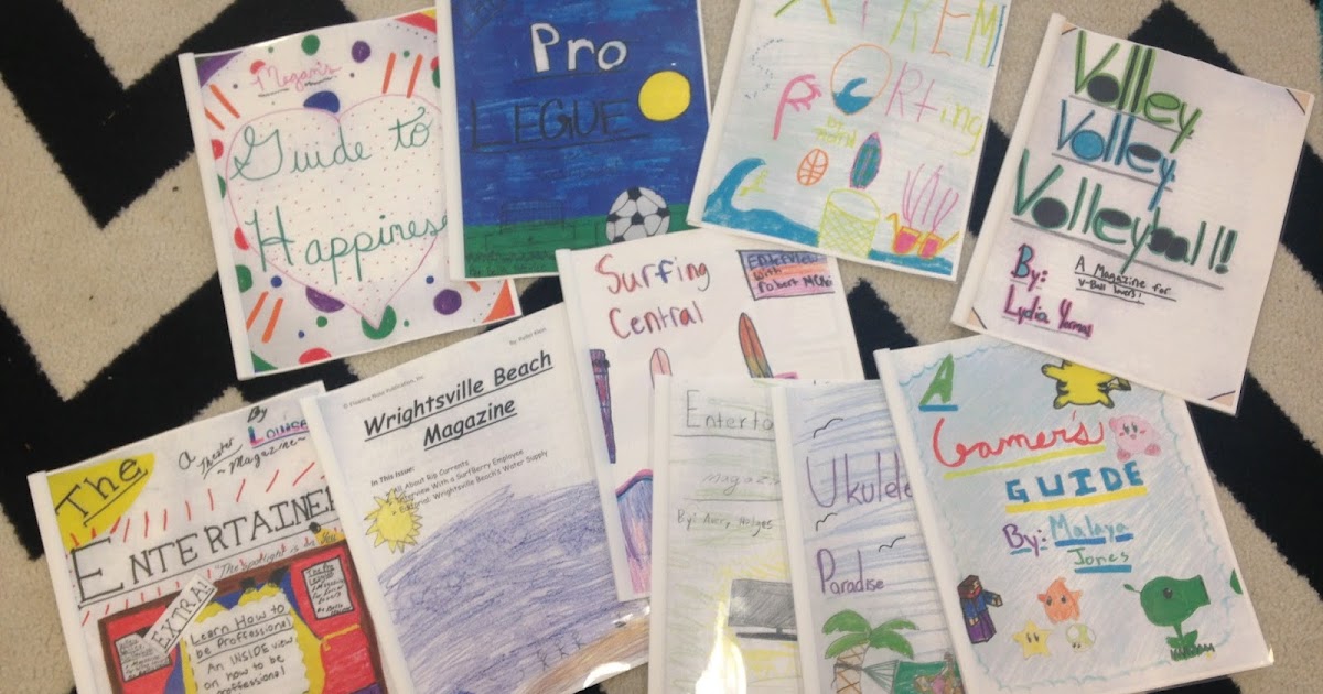 In 5th Grade with Teacher Julia: Student Magazines Completed!
